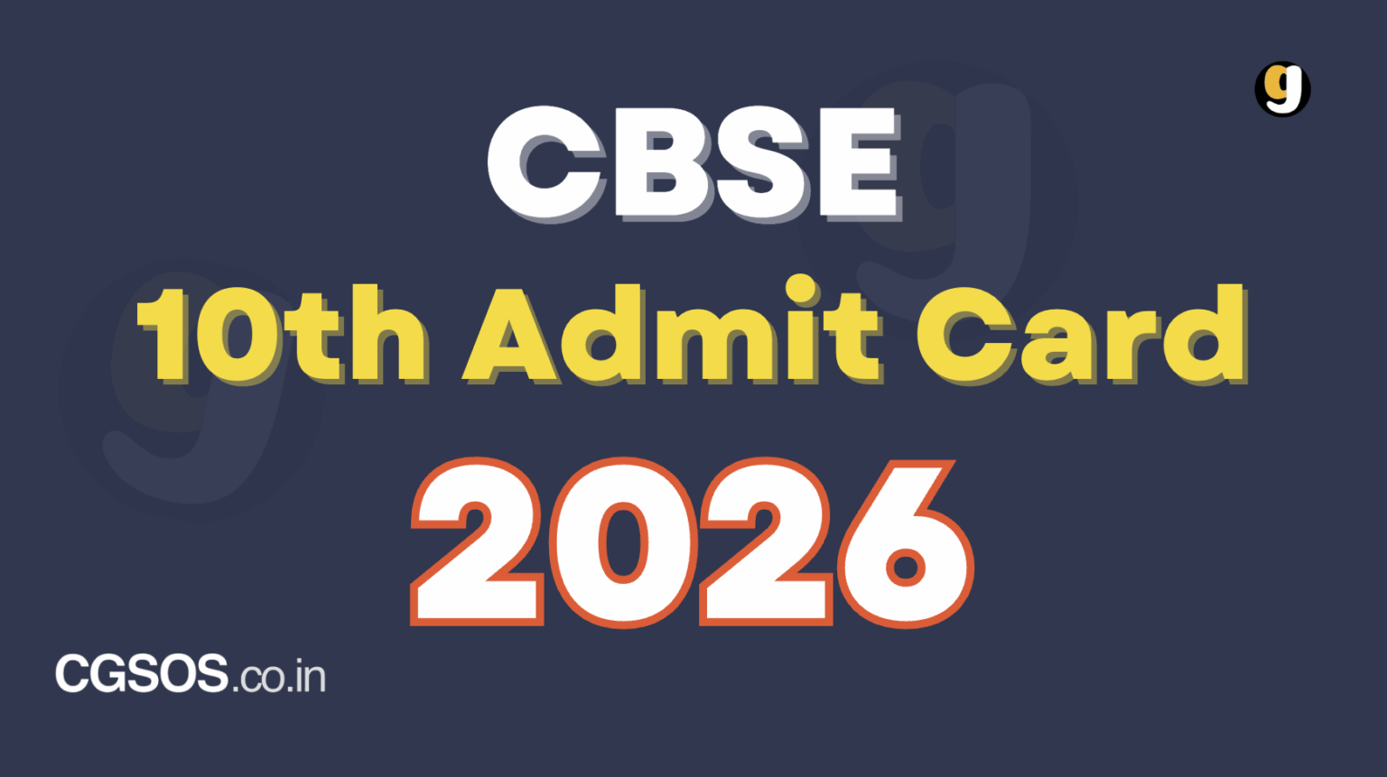 cbse class 10 admit card 2026 for regular & private candidates:download ...